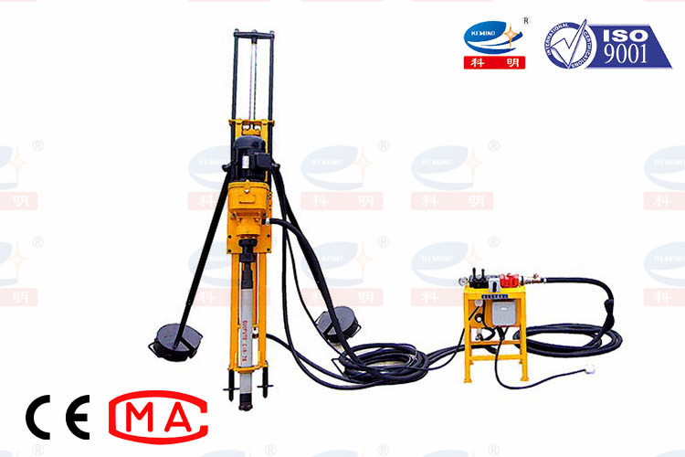 Air Driven Cement Grout Injection Pump Drilling Rig With Pipes